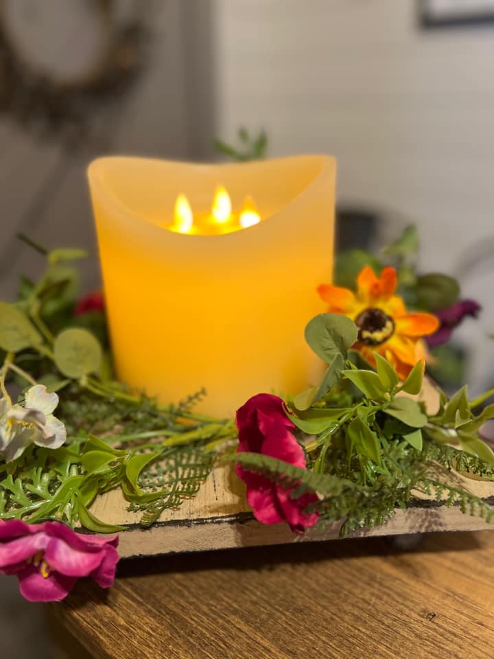 Large 6X6 Motion Flame Candle in Cream – The Primitive Cabin